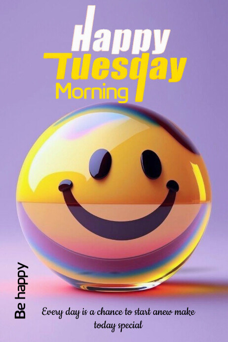 Copy of Joyful Happy Tuesday Banner 4' × 6' | PosterMyWall