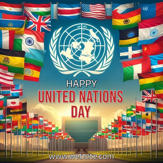Joyful Happy United Nations Day Instagram Post Template | PosterMyWall