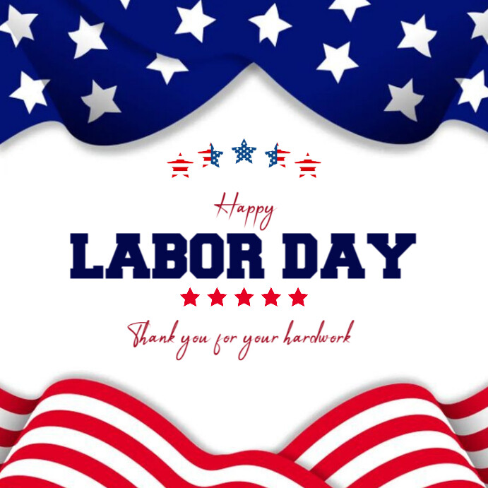 Joyful Happy Usa Labor Day Instagram Post Template | PosterMyWall