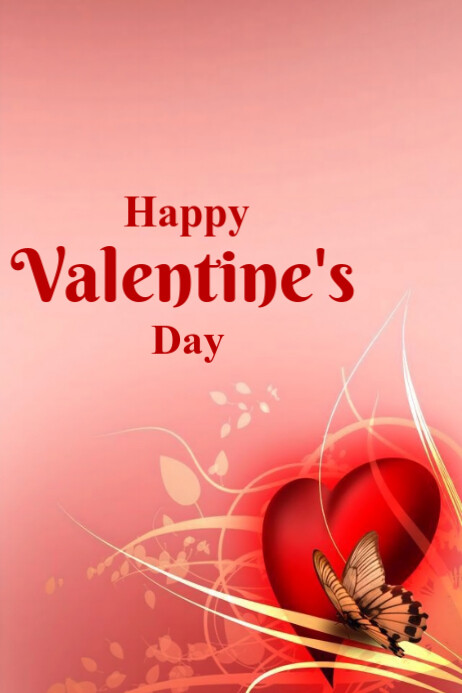 Joyful Happy Valentine's Day Poster Template | PosterMyWall