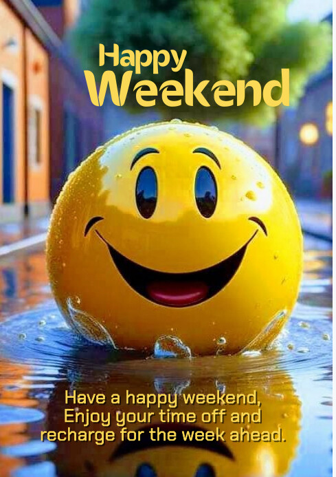 Copy of Joyful Happy Weekend A4 | PosterMyWall