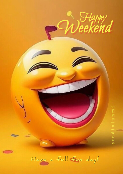 Joyful Happy Weekend A4 Template | PosterMyWall