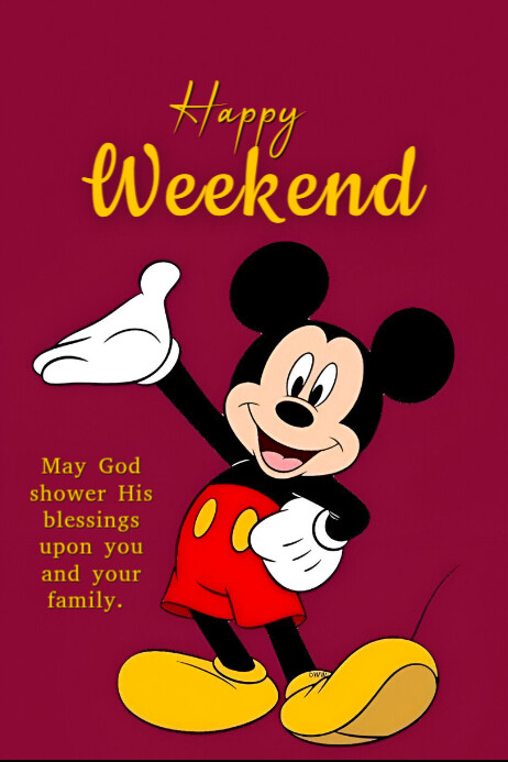 Copy of Joyful Happy Weekend Banner 4' × 6' | PosterMyWall