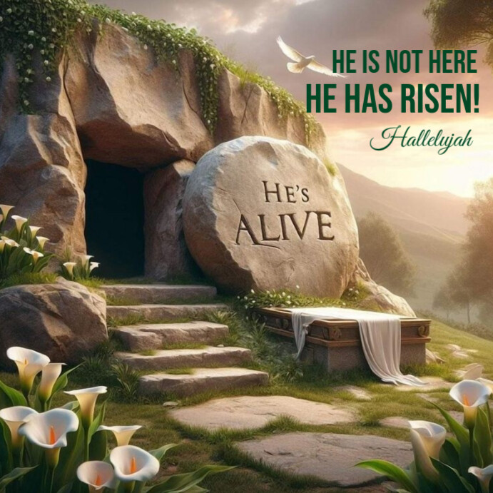 Copy of Joyful He Is Risen Instagram Post | PosterMyWall