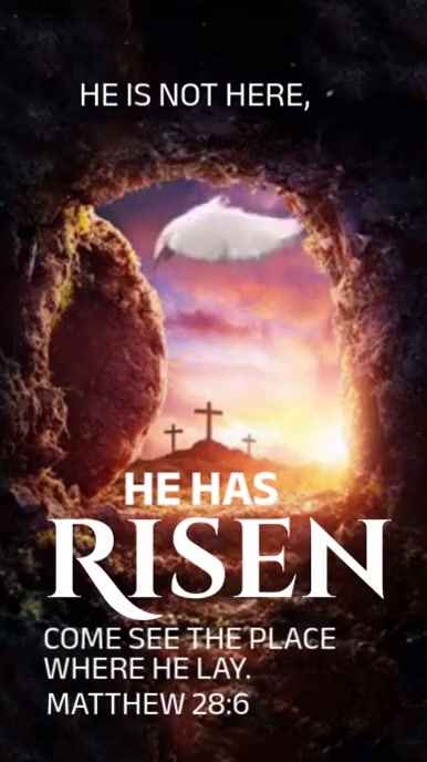 Plantilla de Joyful He Is Risen Instagram Reel | PosterMyWall