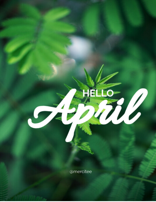 Joyful Hello April Flyer (us Letter) Template | PosterMyWall
