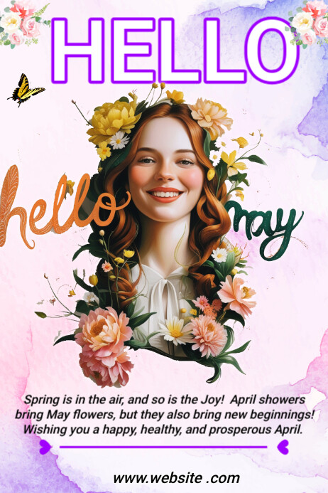 Copy of Joyful Hello April Instagram Reel | PosterMyWall