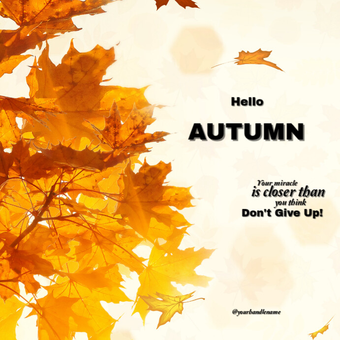 Plantilla de Joyful Hello Autumn Instagram Post | PosterMyWall