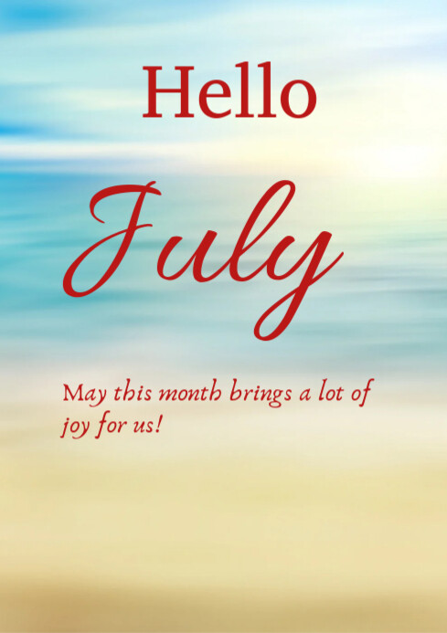 Copy of Joyful Hello July A4 | PosterMyWall