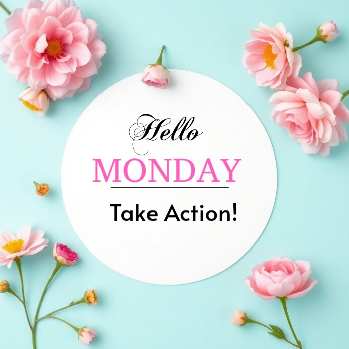 Copy of Joyful Hello Monday Inspirational Instagram Post | PosterMyWall