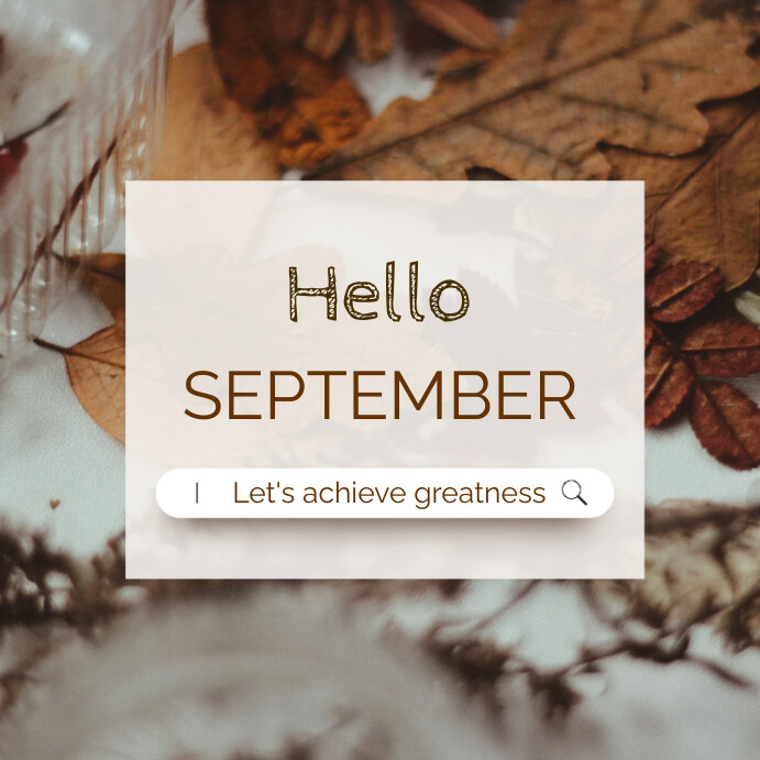 Modèle Joyful Hello September Instagram Post | PosterMyWall
