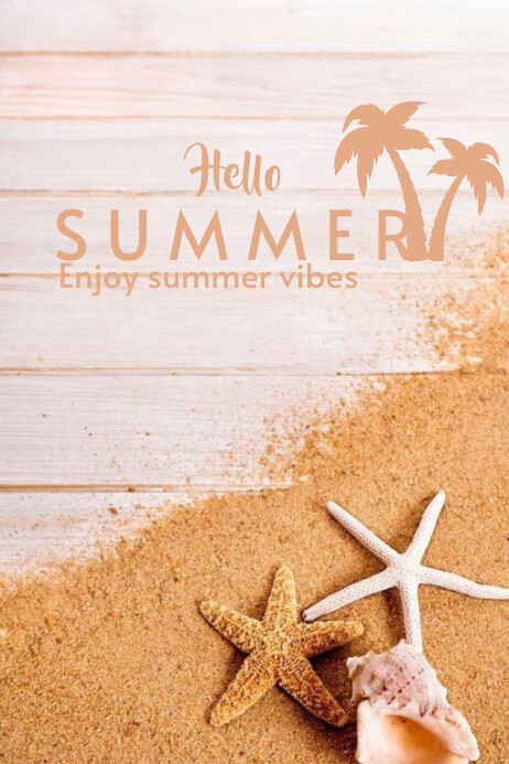 Joyful Hello Summer Poster Template | PosterMyWall