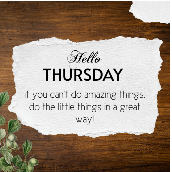 Joyful Hello Thursday Quotes Template Instagram Post | PosterMyWall