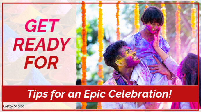 Joyful Holi Youtube Thumbnail Template | PosterMyWall