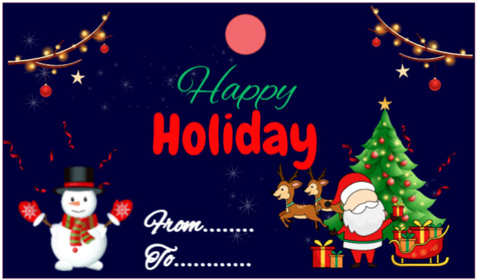 Joyful Holiday Tag Template | PosterMyWall