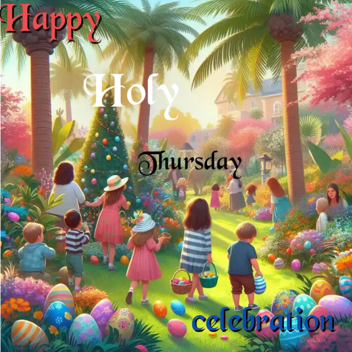 Plantilla de Joyful Holy Thursday Instagram Post | PosterMyWall