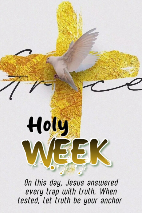 Joyful Holy Week Banner 4' × 6' Template | PosterMyWall