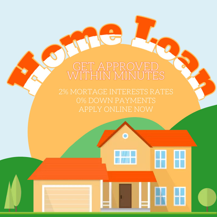 Plantilla de Joyful Home Loan Ad Instagram Post | PosterMyWall