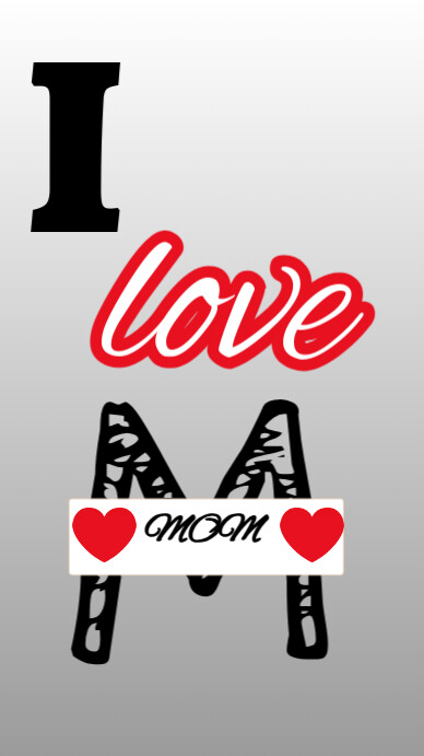 Joyful I Love Mom Whatsapp Status Template | PosterMyWall