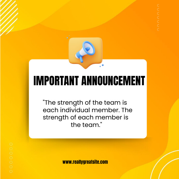 Joyful Important Announcement Instagram Post Template | PosterMyWall