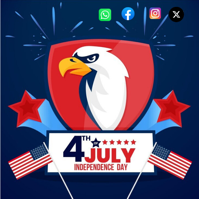 Plantilla de Joyful Independence Day Instagram Post | PosterMyWall
