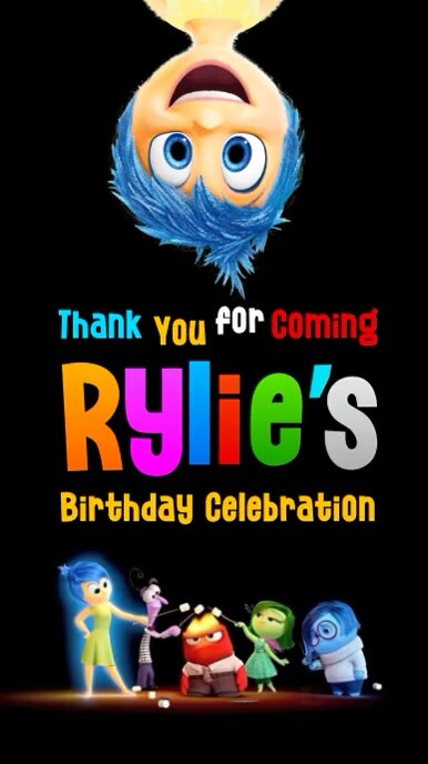 Joyful Inside Out Birthday Instagram Reel Template | PosterMyWall