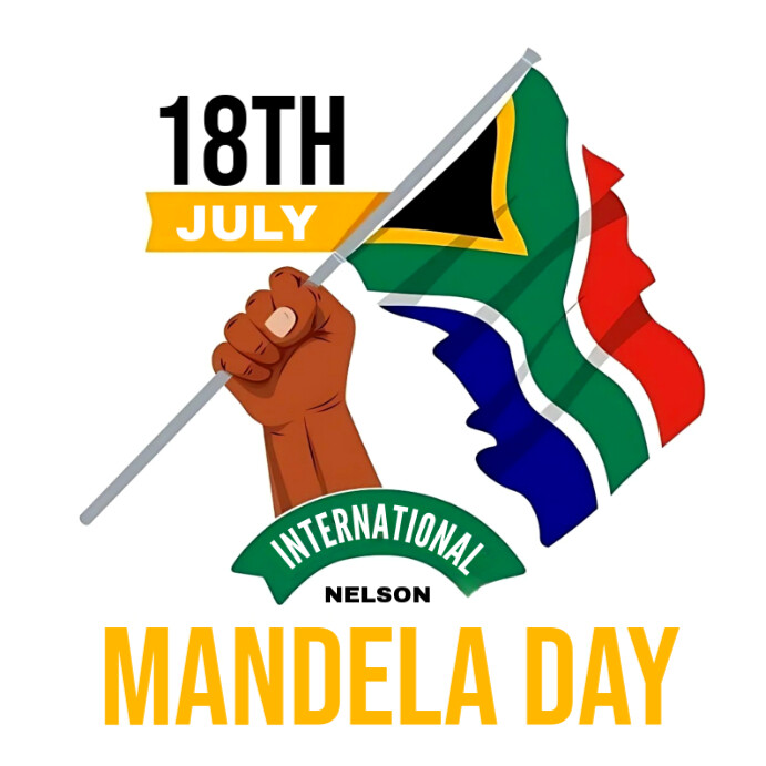 Joyful International Nelson Mandela Day Instagram Post Template ...