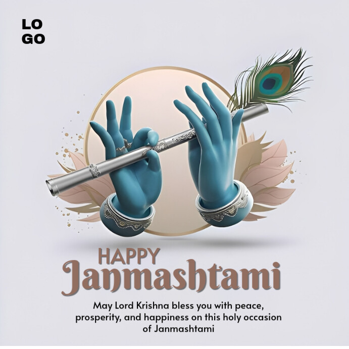 Joyful Janmashtami Instagram Post Template | PosterMyWall
