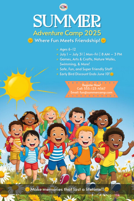 Copy of Joyful Kids Camp Poster | PosterMyWall