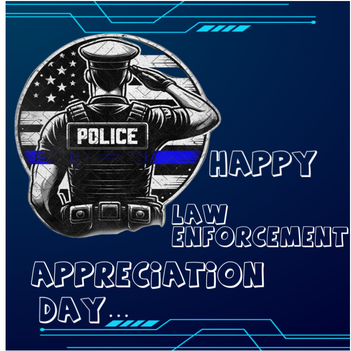 Joyful Law Enforcement Appreciation Day Instagram Post Template ...