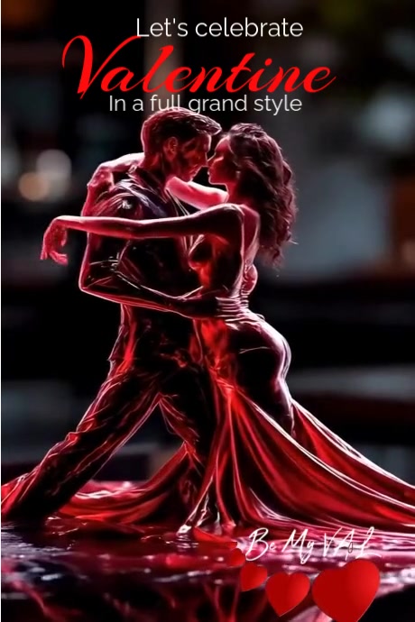 Copy of Joyful Let's Celebrate Valentine Dancing Couple Video Template ...