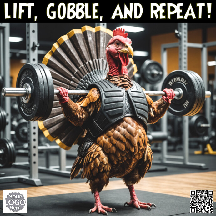 Copy of Joyful Lift Gobble And Repeat Thanksgiving FALL Gym Fitness ...