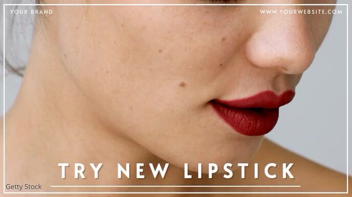 Joyful Lipstick Presentation | Video Template | PosterMyWall