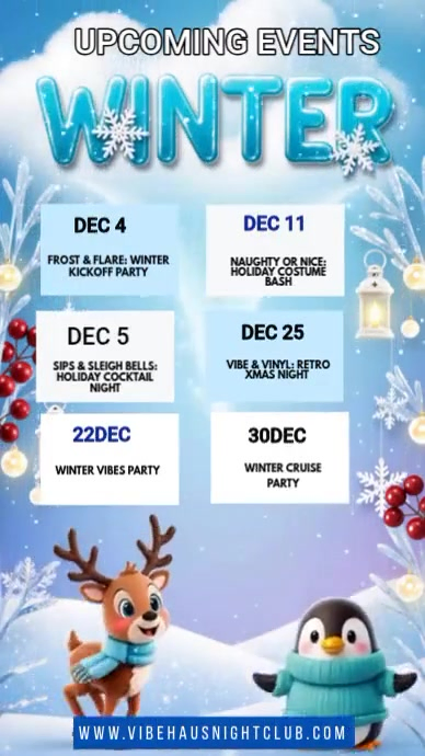 Plantilla de Joyful List-based Winter Schedule Instagram Story ...