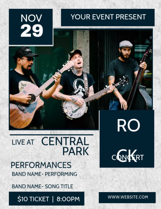 Copy of Joyful Live Event Flyer (us Letter) | PosterMyWall
