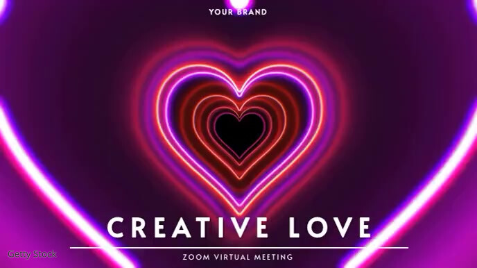 Joyful Love Presentation | Zoom Video Backgro Template | PosterMyWall