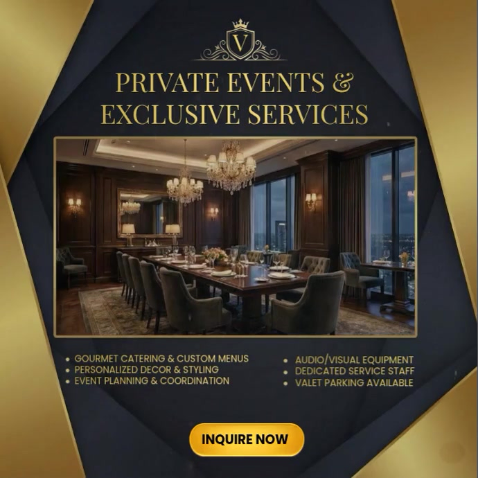 Joyful Luxury Restaurant Private Dining & Event Booking Instagram Post ...