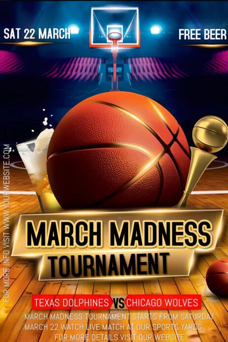 Joyful March Madness Poster Template | PosterMyWall