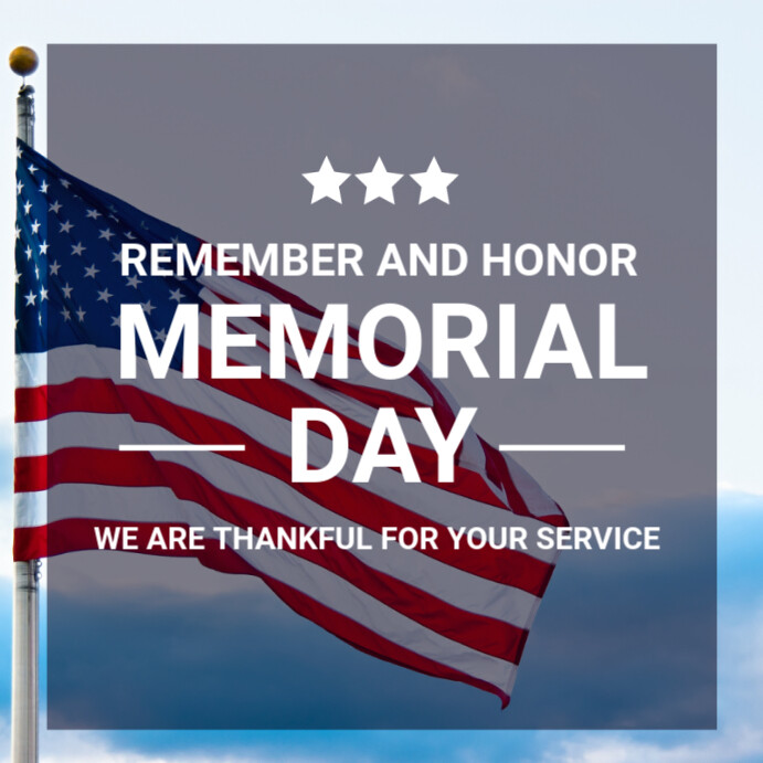 Joyful Memorial Day Instagram Post Template | PosterMyWall