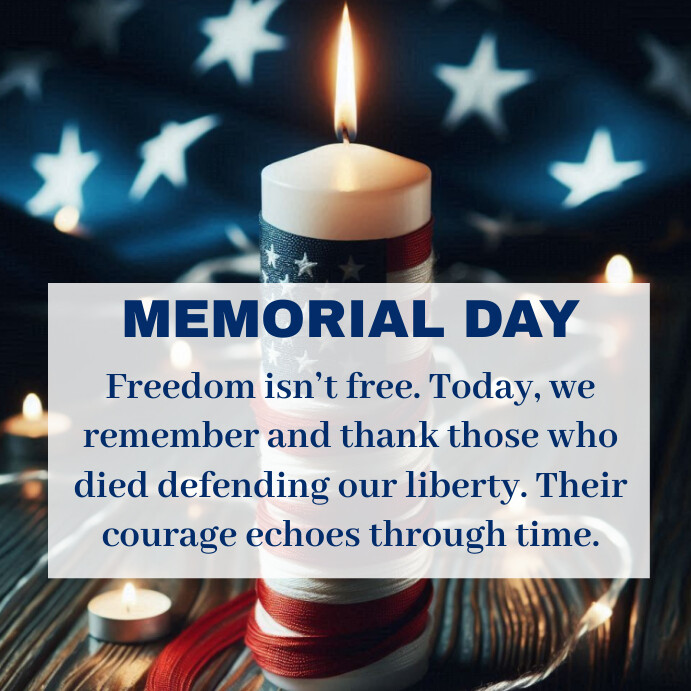 Modèle Joyful Memorial Day Quote Instagram Post | PosterMyWall