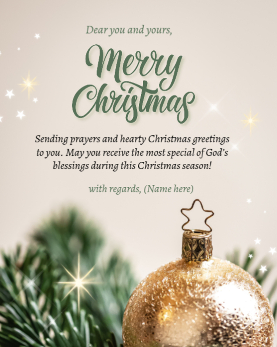 Joyful Merry Christmas Instagram Portrait Template | PosterMyWall