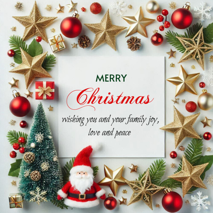 Copy of Joyful Merry Christmas Instagram Post | PosterMyWall