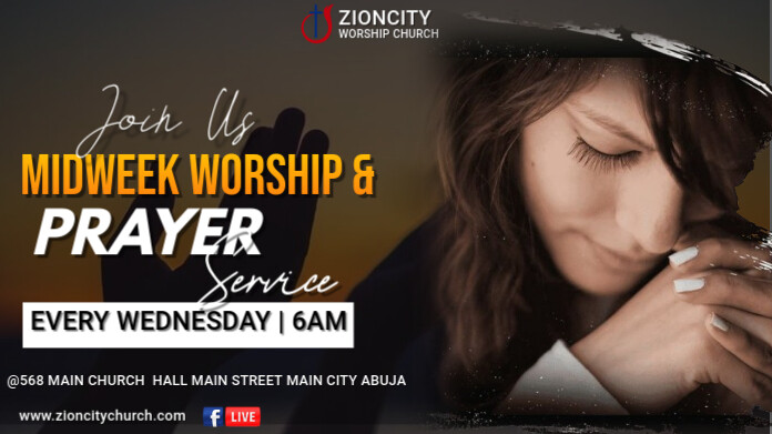 Copy of Joyful Midweek Worship And Prayers Twitter Post | PosterMyWall