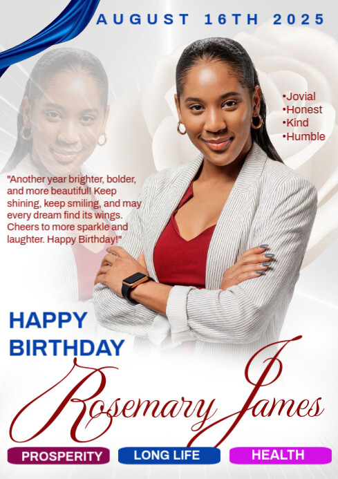 Plantilla de Joyful Modern Birthday A4 | PosterMyWall