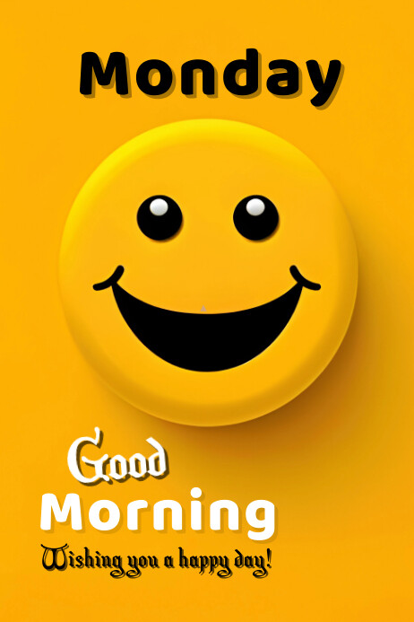 Joyful Monday Morning Banner 4' × 6' Template | PosterMyWall