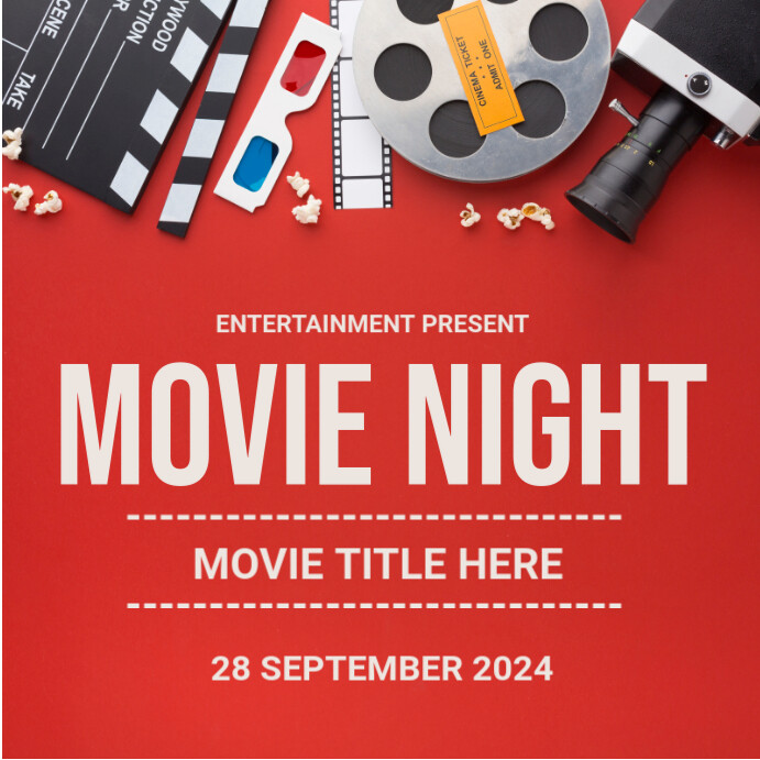 Modèle Joyful Movie Night Instagram Post | PosterMyWall