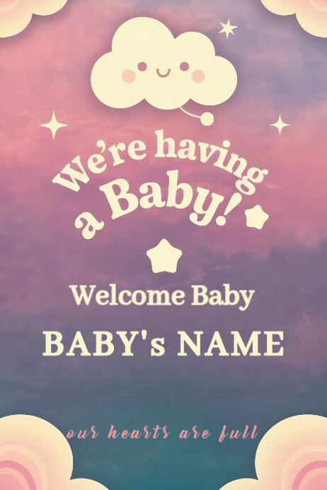 Joyful Naming Ceremony Poster Template | PosterMyWall