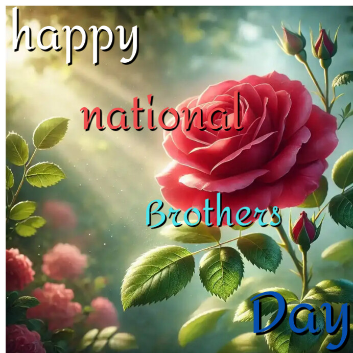 Joyful National Brothers Day Instagram Post Template | PosterMyWall