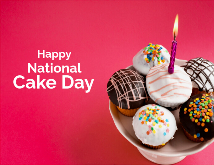 Joyful National Cake Day Flyer (us Letter) Template | PosterMyWall
