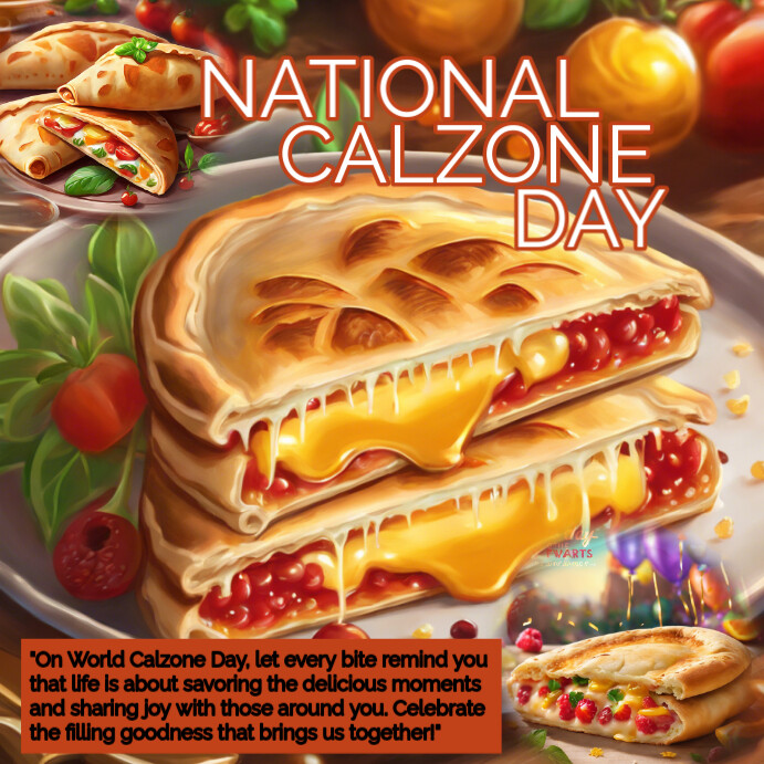 Plantilla de Joyful National Calzone Day Instagram Post | PosterMyWall